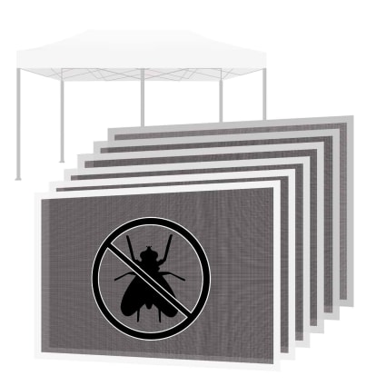 Set 6 zanzariere con velcro per gazebo 300xH200 cm | Maisons du Monde