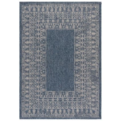 Tapis bleu 160 x 231 cm Courtyard | Maisons du Monde