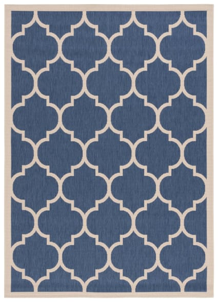 Tappeto Blu/Beige 160 X 231 cm Courtyard | Maisons du Monde
