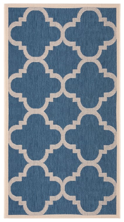 Tapis bleu 79 x 152 cm Courtyard | Maisons du Monde