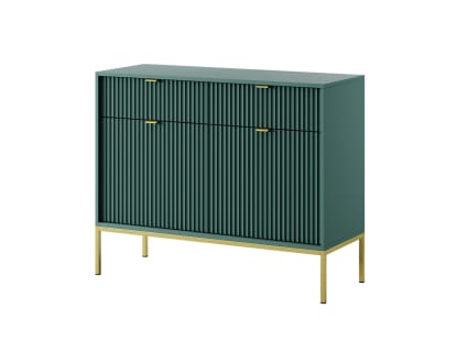 Buffet coloris vert et doré 104 x 39 x 83 cm Avon | Maisons du Monde