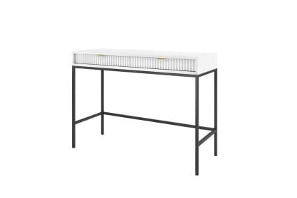 Console coloris blanc 104 x 50 x 77 cm Avon | Maisons du Monde