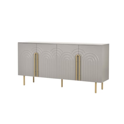 Credenza grigio chiaro 180 x 40 x 88 cm Stilig | Maisons du Monde