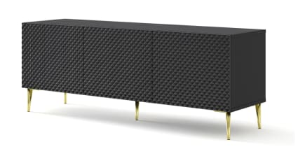 Mobile TV nero oro 150 x 42 x 56 cm Ravenna c | Maisons du Monde