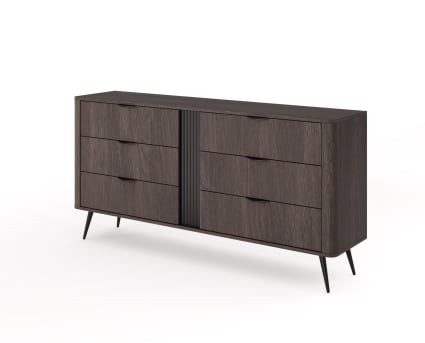 Commode coloris marron 163 x 38 x 81 cm Veris | Maisons du Monde