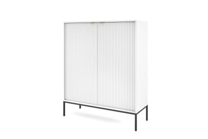 Buffet coloris blanc 104 x 39 x 125 cm Avon | Maisons du Monde
