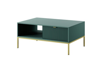 Tavolino da caffè verde oro 104 x 68 x 48 cm Avon | Maisons du Monde