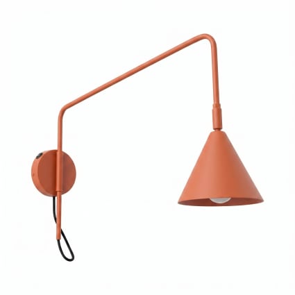 Apliques ocre rojo acero alt. 30 cm Nox | Maisons du Monde