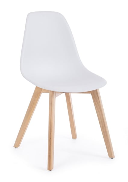 Set 4 Stühle Buche Weiß System | Maisons du Monde