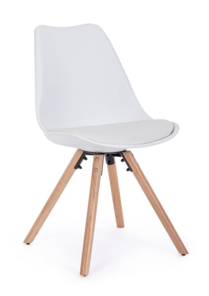 Set 2 Stühle Buche Weiß New trend | Maisons du Monde