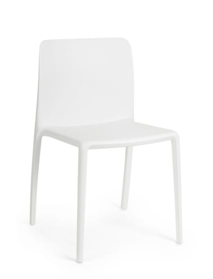 Set 6 Stühle Stahl Weiß Chloris | Maisons du Monde