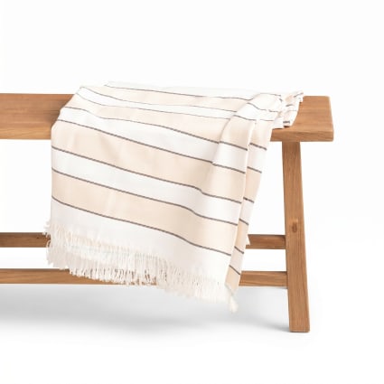 Paréo de plage en coton à rayures 90x180 cm Solte | Maisons du Monde