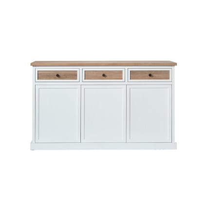 Credenza impiallacciata in acacia marrone 160x95 cm Louis | Maisons du ...