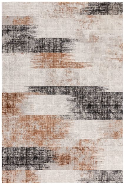 Moderner Teppich für Wohnzimmer ZUKA LINES Orange 080x150 cm | Maisons ...