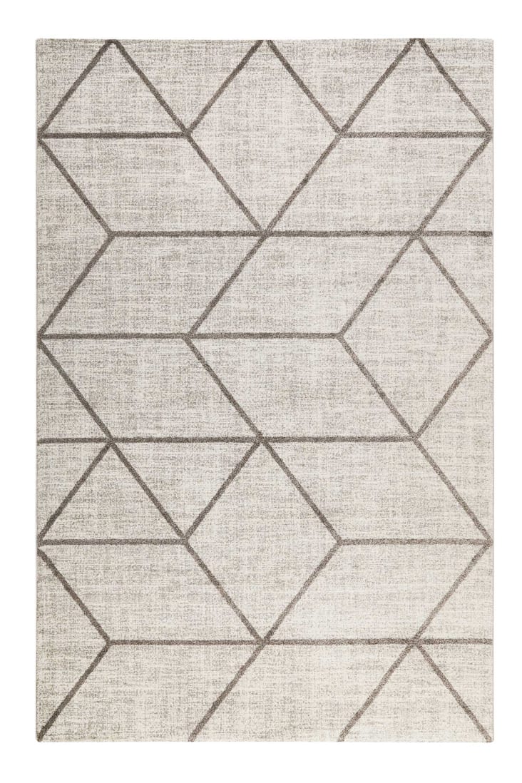 Tappeto grafico Marrone grigio e beige 290x200 Bossa lounge | Maisons ...