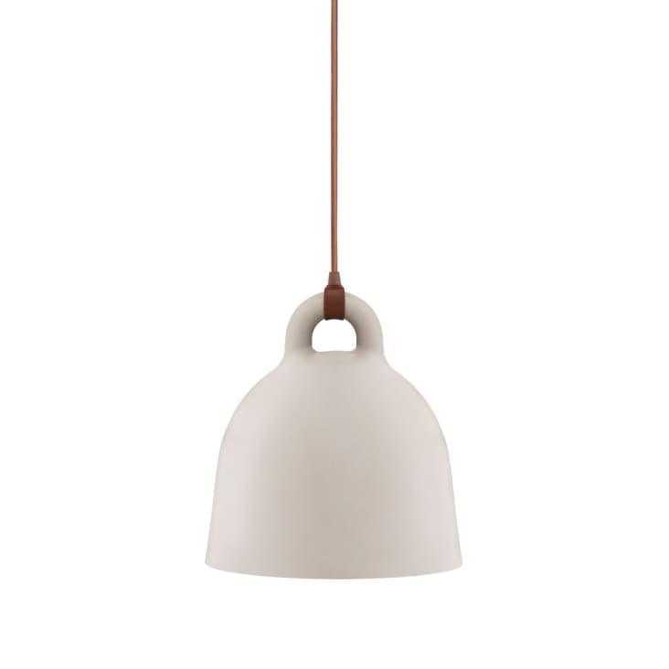 Suspension cloche en aluminium sable D35 cm BELL | Maisons du Monde