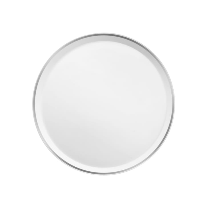 Piatto da dolce (x6) in porcellana platino Yaka argentic | Maisons du Monde