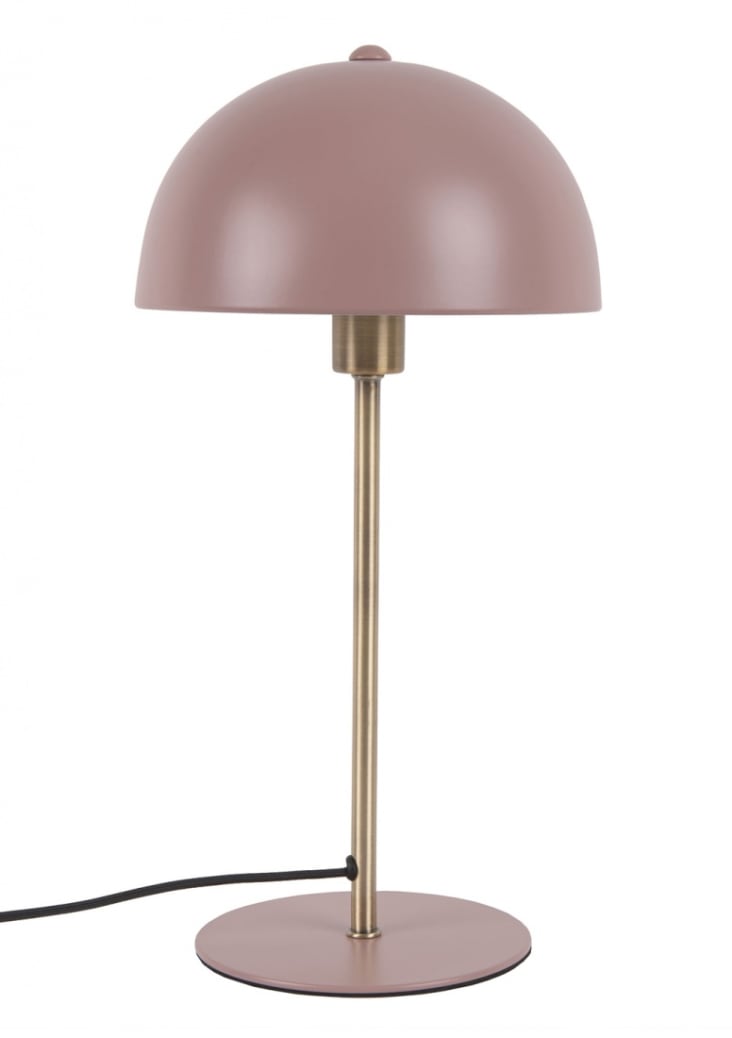 Lampe de Table fer rose 20x20x39cm Bonnet | Maisons du Monde