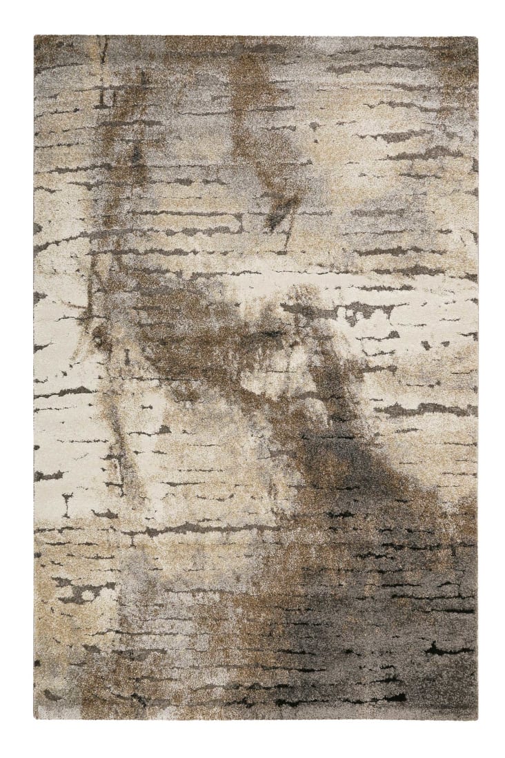Kurzflor Teppich mit Betonmuster in Brauntönen 133x200 Timber | Maisons ...