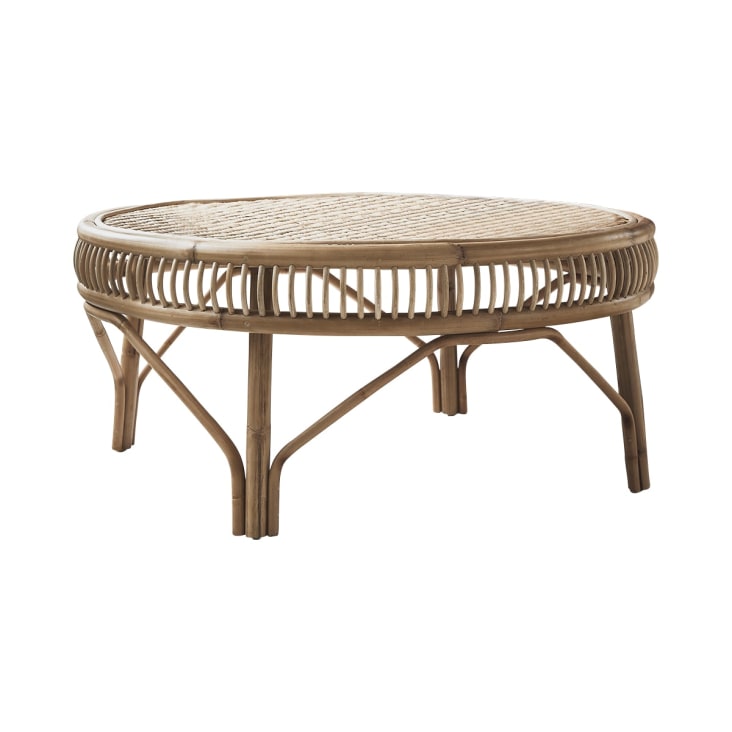 Couchtisch aus Rattan