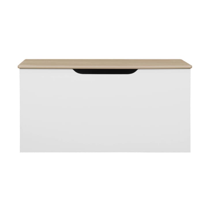 Cassettone per giochi effetto legno bianco, bianco Tobias | Maisons du ...