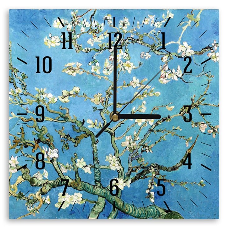 Orologio murale - Mandorlo in fiore - Vincent Van Gogh cm. 30x30 ...
