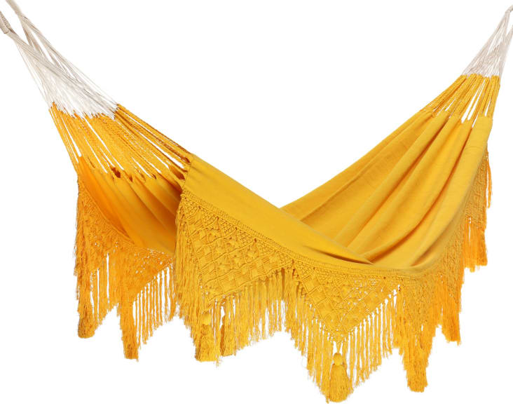 Hamaca individual colombia macramé - ocre - 150 x 350 cm | Maisons du Monde