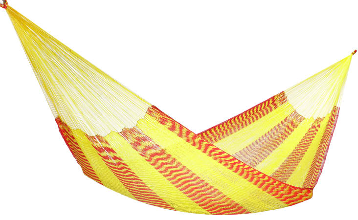 Hamaca tradicional mexicana xl - amarillo y rojo | Maisons du Monde
