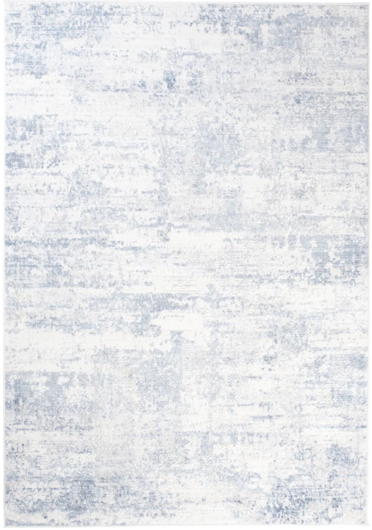 Alfombra de salón azul crema vintage suave 140 x 200 cm SKY | Maisons ...