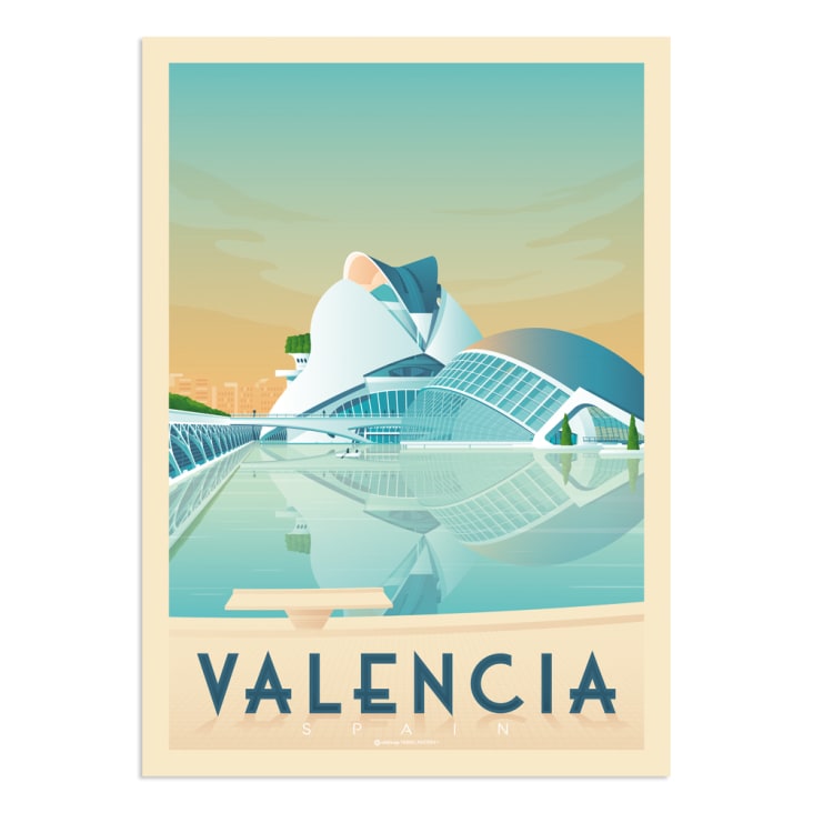 Affiche Valence 50x70 cm | Maisons du Monde
