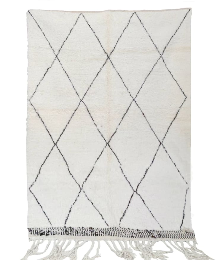 Tapis berbere marocain pure laine beige Berbere | Maisons du Monde