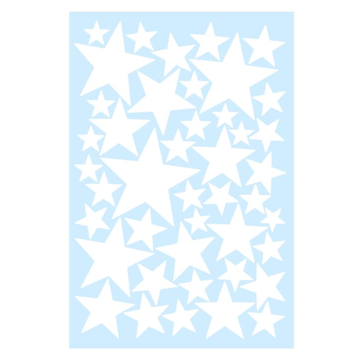 Stelle mix in vinile decorativo bianco 19x29 cm | Maisons du Monde