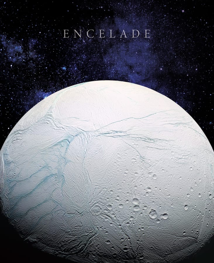Cuadro del satélite Enceladus 40 × 50 | Maisons du Monde