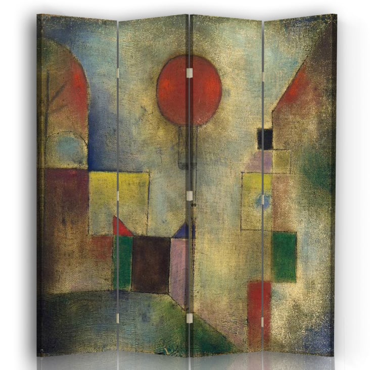 Biombo el Globo Rojo - Paul Klee - cm. 145x170 (4 paneles) | Maisons du ...