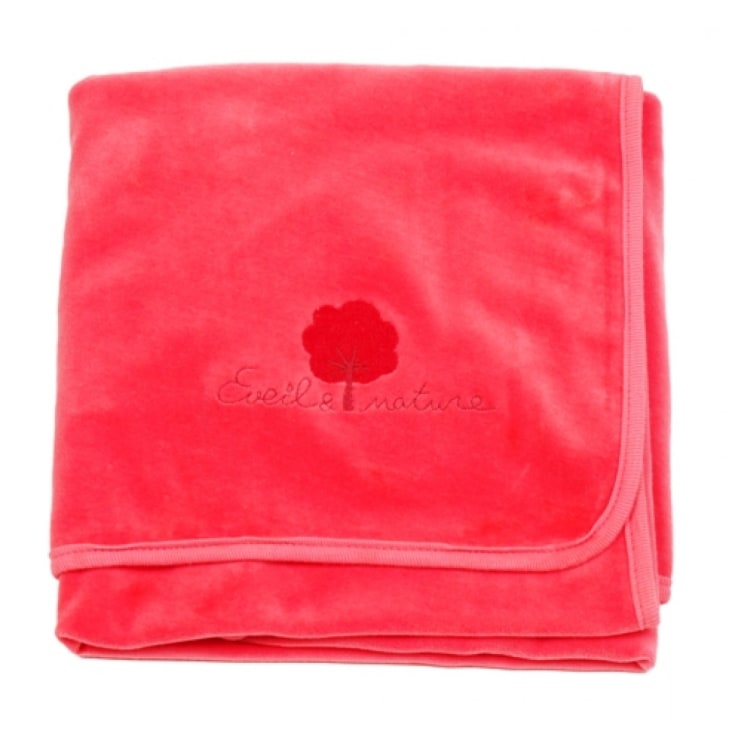 Velours-Decke 75x100 cm Bio-Baumwolle GAMME BIO UNIS | Maisons du Monde