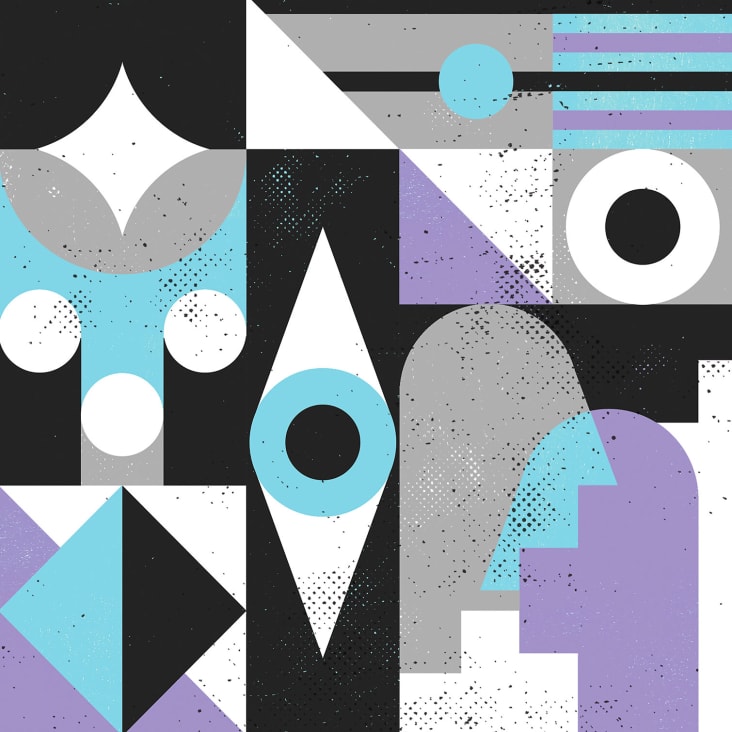 Cuadro ojo conceptual impresión sobre lienzo 50x50cm | Maisons du Monde