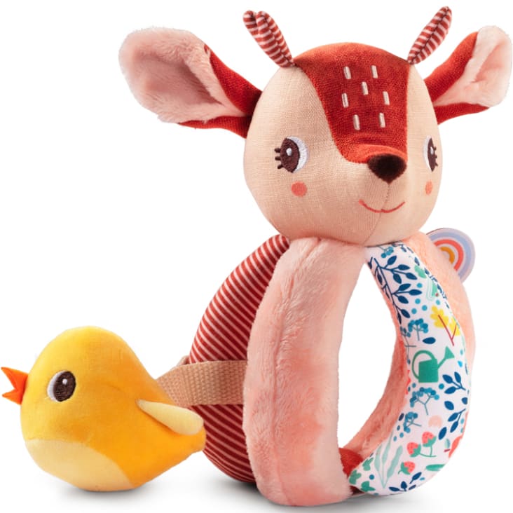 Hochet à poignées Stella Stella le faon | Maisons du Monde