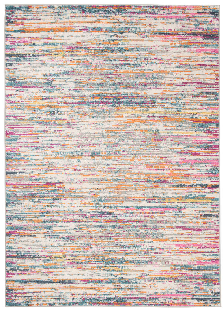 Tappeto da soggiorno crema blu rosa arancia 120x170 cm LAZUR | Maisons ...