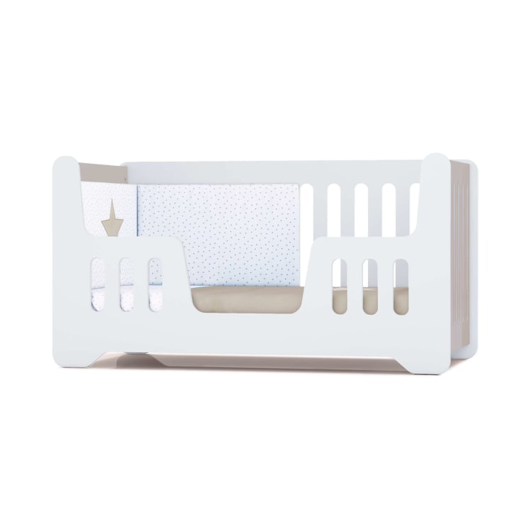 Cuna - cama de bebé (2en1) 70x140 cm en beige C160 | Maisons du Monde