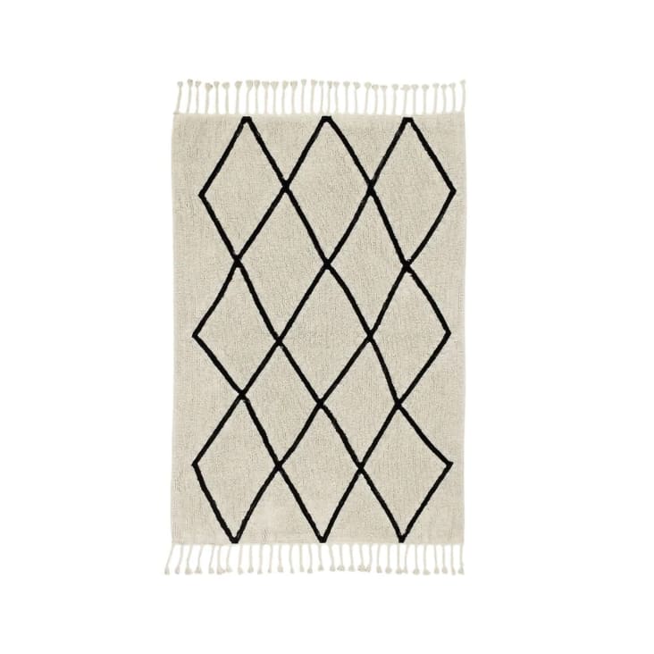 Alfombra de algodón beige 140 x 200 Bereber classics | Maisons du Monde