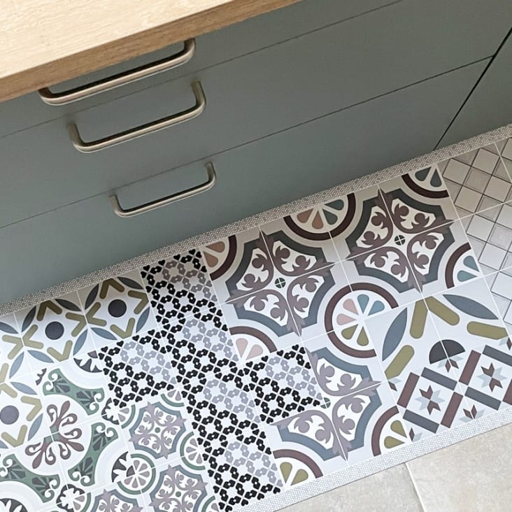Vinyl-Teppich - 50x200 cm - drinnen/draußen - Mehrfarbig - 99DECO ...