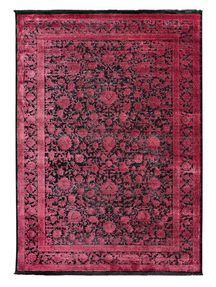 Alfombra vintage en negro y rojo, 160x230 cm Brooklyn | Maisons du Monde Alfombra vintage en negro y rojo, 160x230 cm Brooklyn | Maisons du Monde