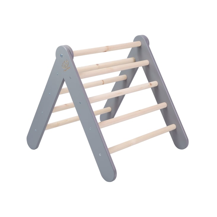 Scala per bambini 60x61 cm pieghevole per la stanza, legno, grigio ...