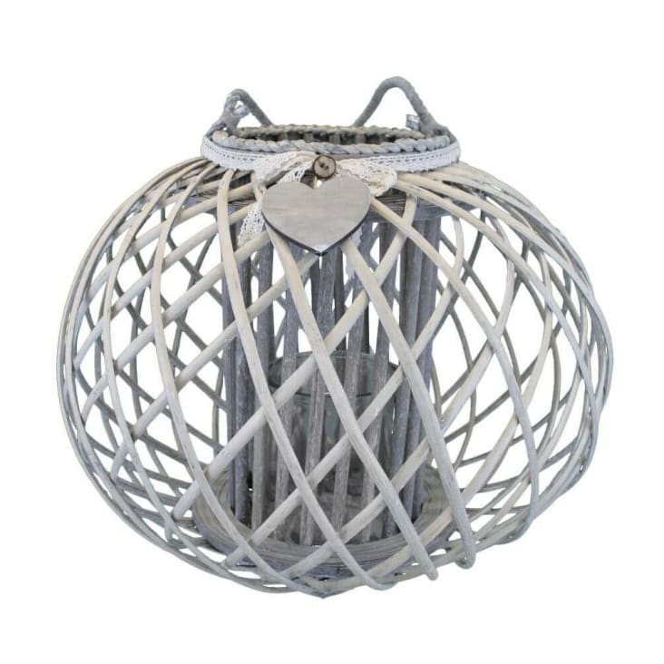 lanterna in vimini tondo 20 x 40 cm Gisele | Maisons du Monde