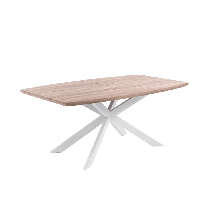 Tavolo allungabile effetto legno rovere cm. H.76 x P.90 x L.160/210 ...