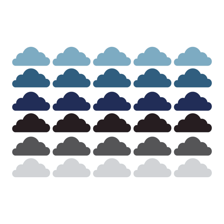Vinilos decorativos adhesivos nubes azul y gris Clouds2 | Maisons du Monde