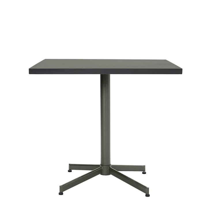 Table de repas carrée 4 places en métal vert Helo | Maisons du Monde