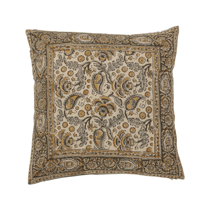 Coussin en coton vert 40x40 cm Nill | Maisons du Monde