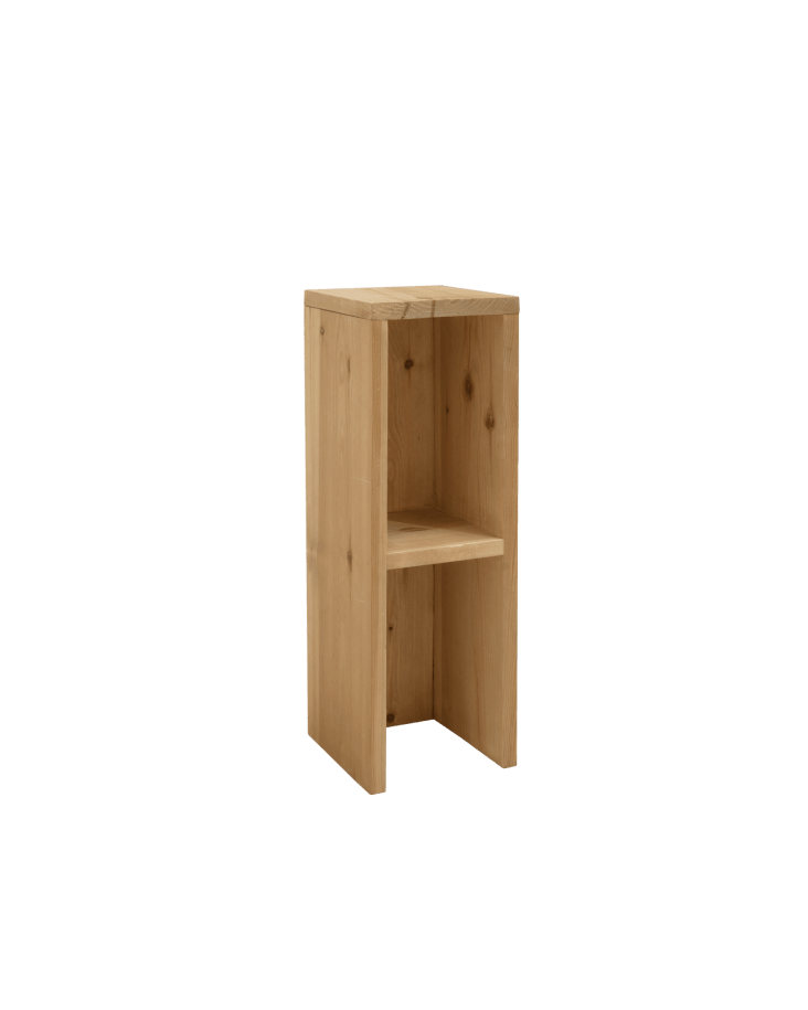 Table de chevet en bois de sapin marron 60x20cm Lina | Maisons du Monde