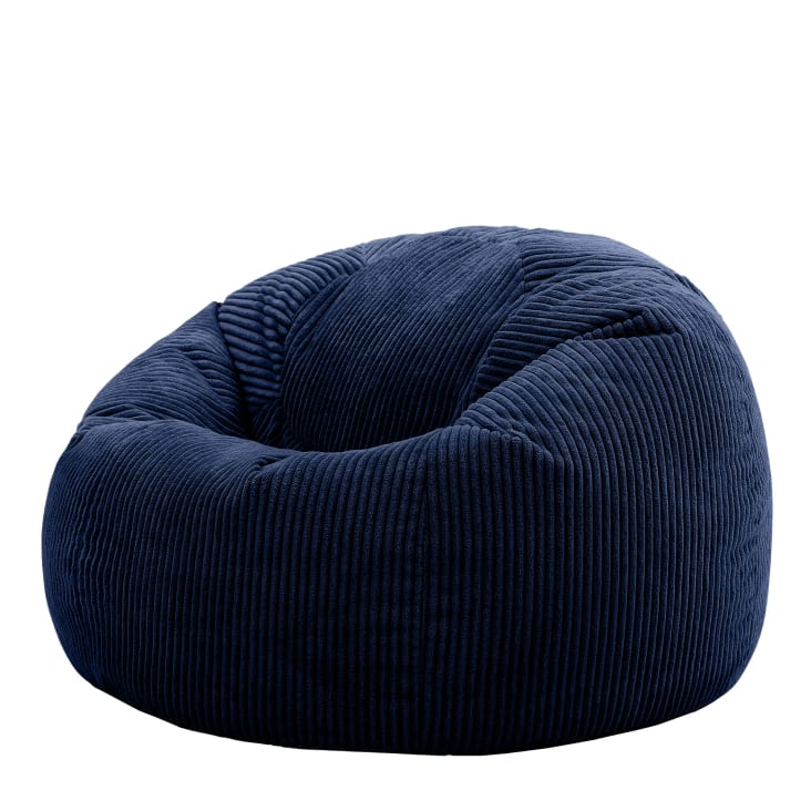 Puf de pana azul marino Kingston | Maisons du Monde